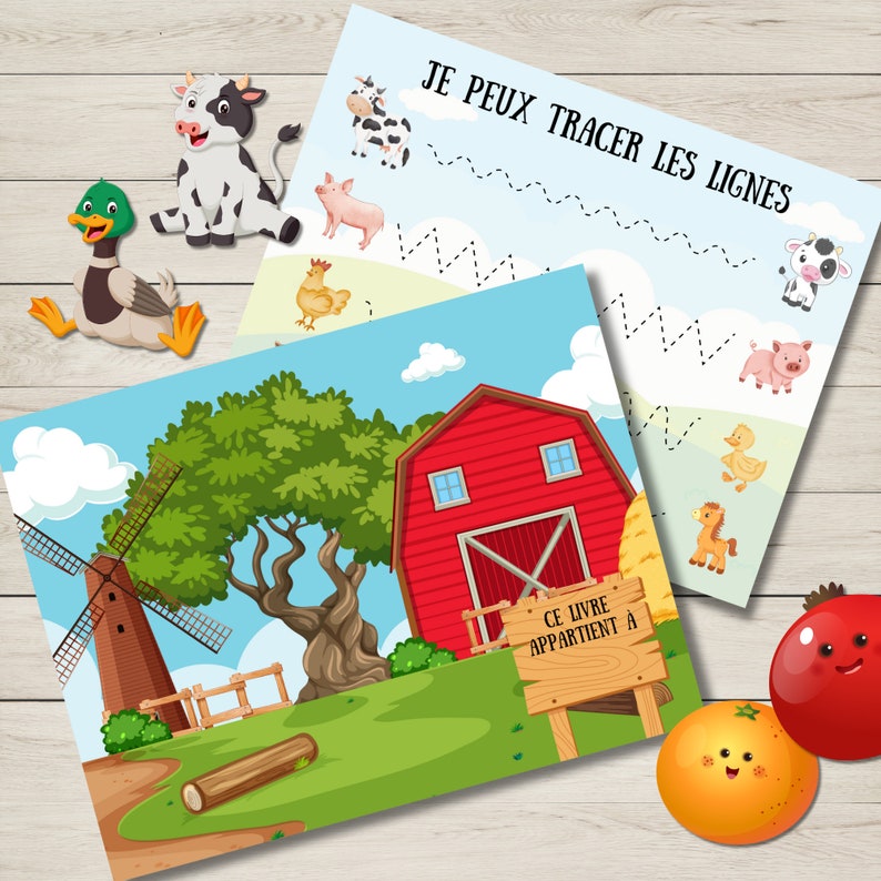 Livre de la ferme à imprimer, Activités pour tout-petits, Feuilles de ...