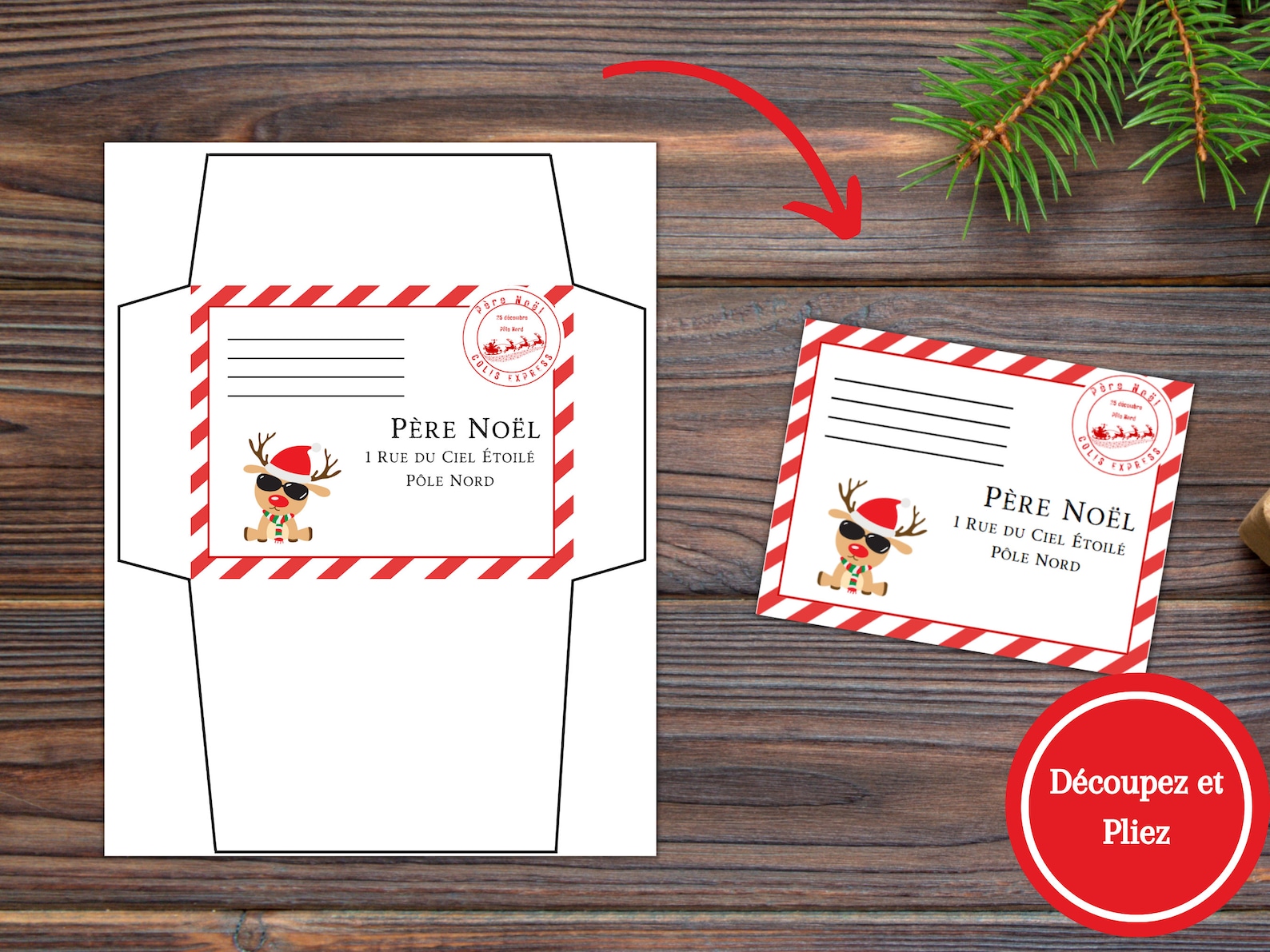 Lettre au Père Noël à imprimer Lettre au Père Noël pour - Etsy France