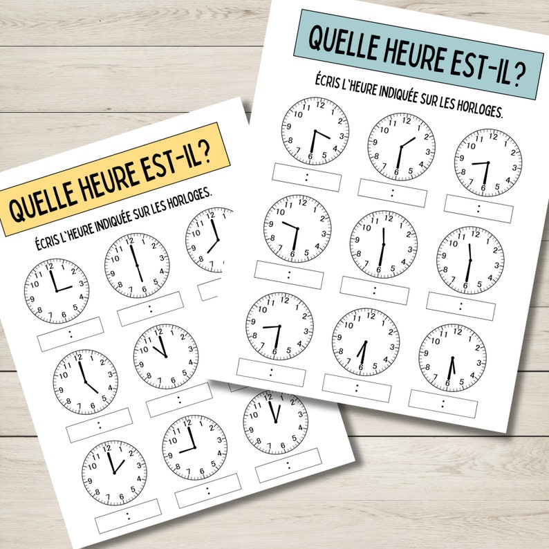 Printable Clock for Kids, Printable Educational Activities, Learn to ...