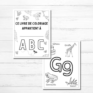 Alphabet Coloring Pages in French, Coloring Pages for Kindergarten ...