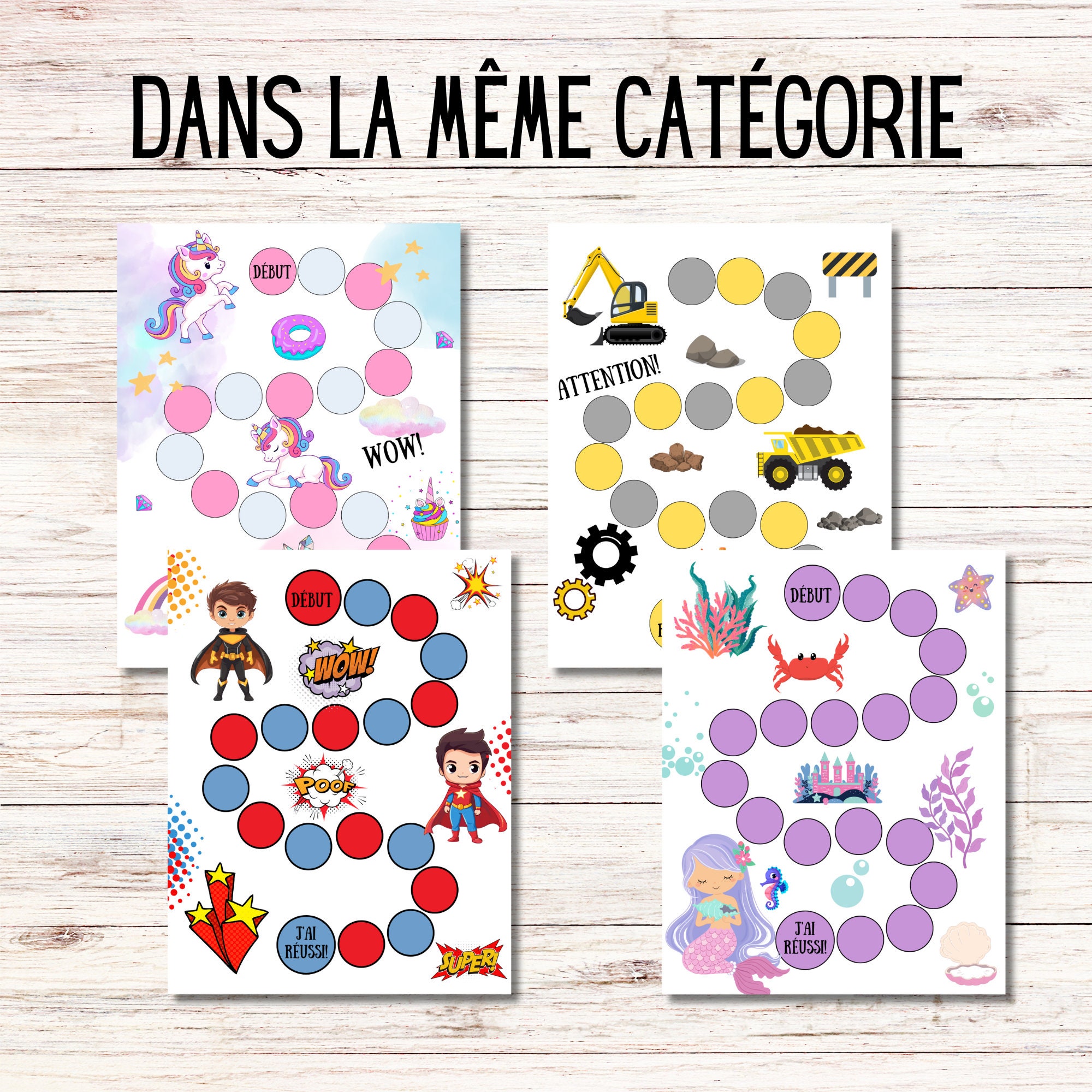 Tableau de récompense dinosaure, Tableau de récompense en Français ...