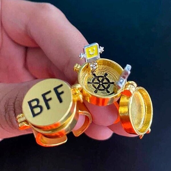 Spongebob Best Friends Forever Ring - Etsy