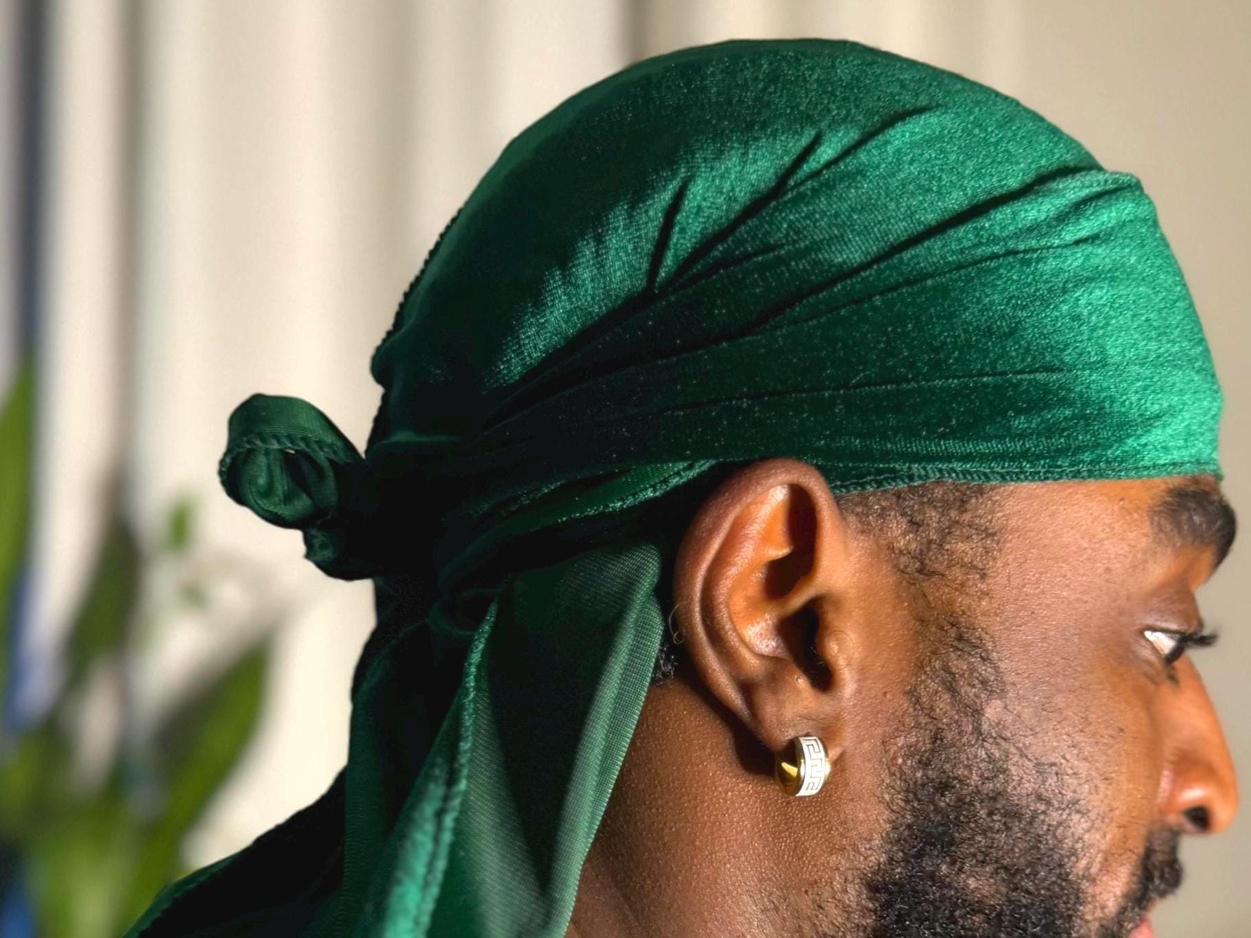 Reversible Durag - Velvet/silk (hunter Green) - Etsy