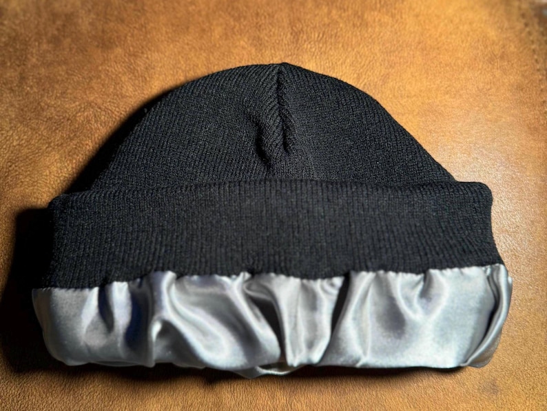 Sleek Satin-lined Beanie – Protective and Stylish Winter Essential - Etsy