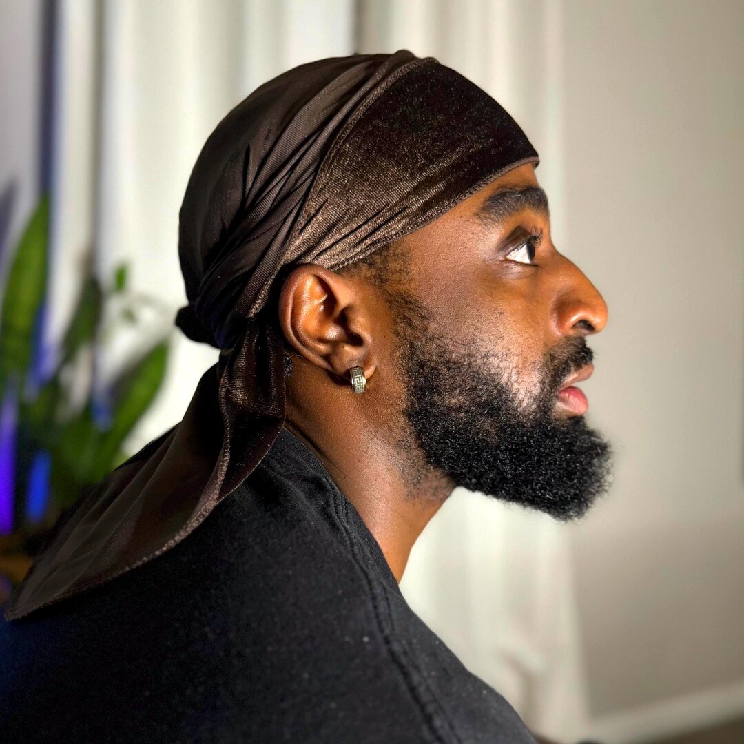 Reversible Durag - Velvet/silk (chocolate) - Etsy