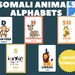 SOMALI Animal ALHPABETS Flashcards With Picture, Learning SOMALI ...