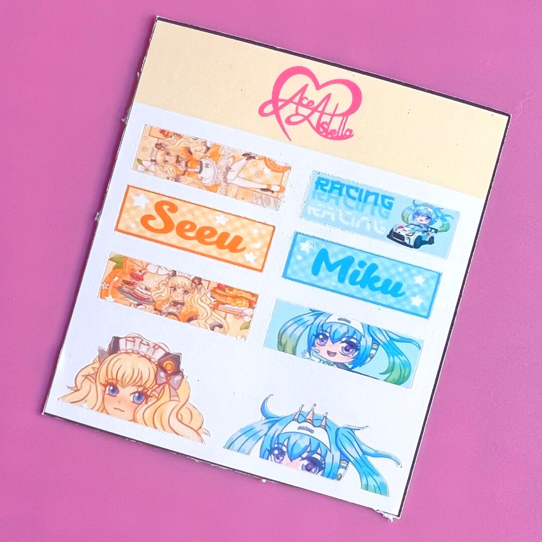 1/10 Scale RC Car Stickers | PRECUT | Kawaii Anime Stickers | Drifting ...