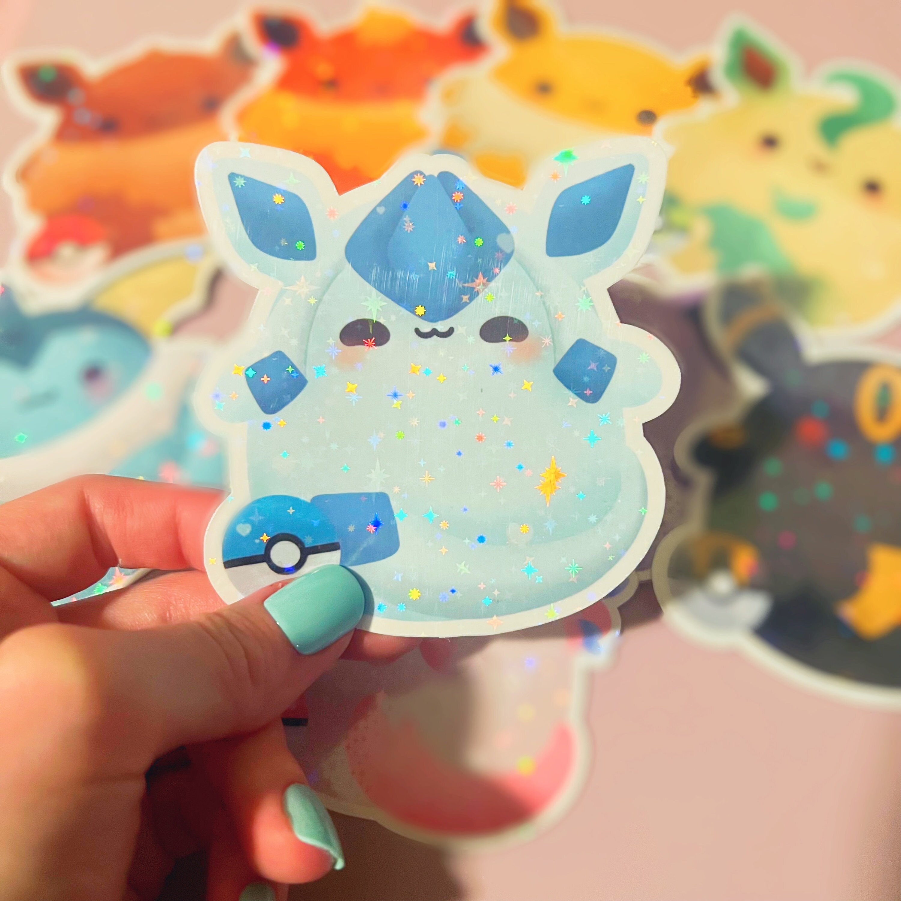 Eeveelution Squishmallow Stickers Kawaii Animals - Etsy