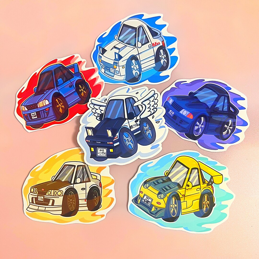 Drifting Anime Car Stickers | Initial | D - Etsy