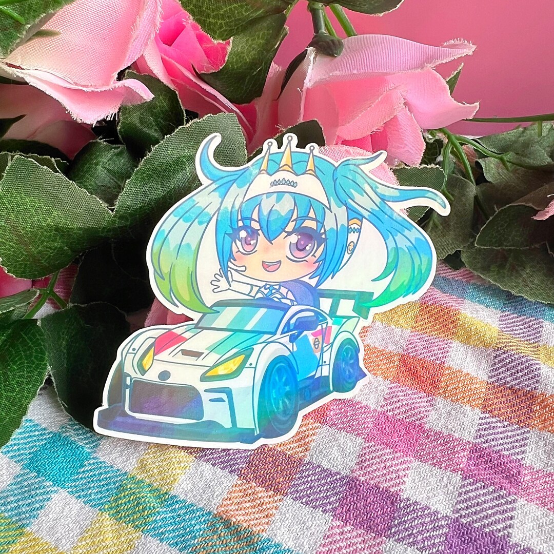 Vocal Signer Racer Chibis | Car Anime Chibi Race Car Driver Stickers - Etsy