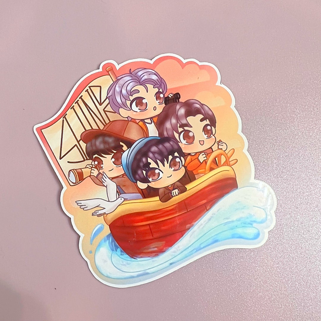 Shinee Chibi Group Sticker - Etsy
