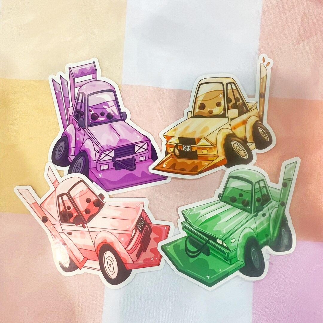 Boba-zoku Cars | Kawaii JDM Car Stickers | Boba Themed - Etsy