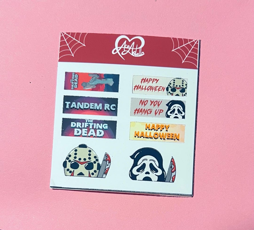 1/10 Scale RC Car Stickers | PRECUT | Halloween Anime Stickers ...