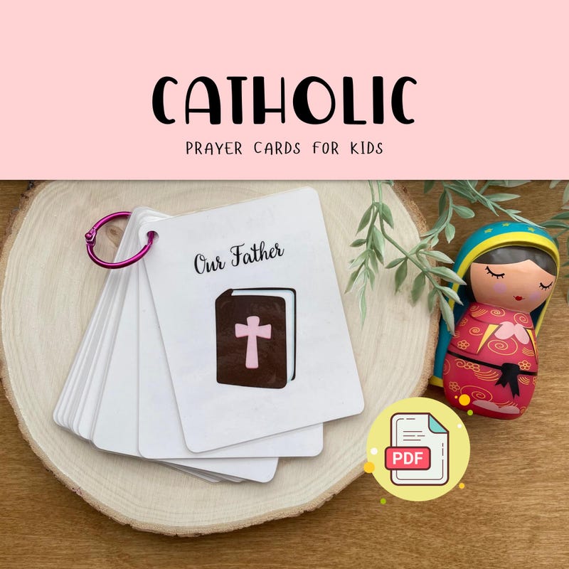 Catholic Prayer Cards - Etsy