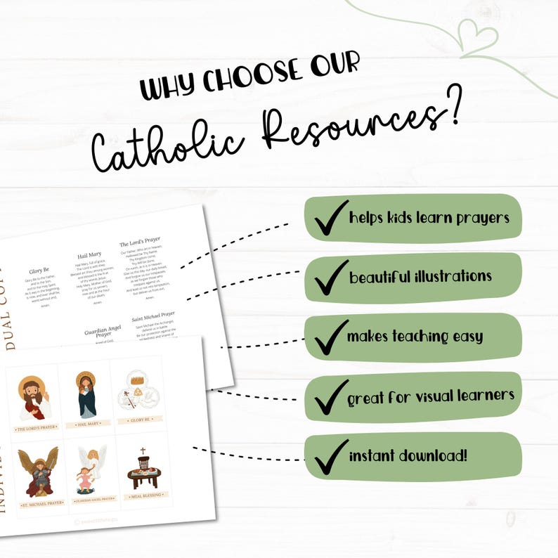 Catholic Prayer Cards for Kids | Catholic Education | Our Father, Hail ...