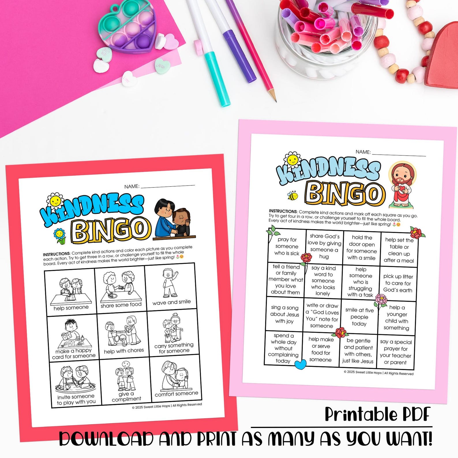Random Acts of Kindness Bingo Game for Children - Printable Classroom ...