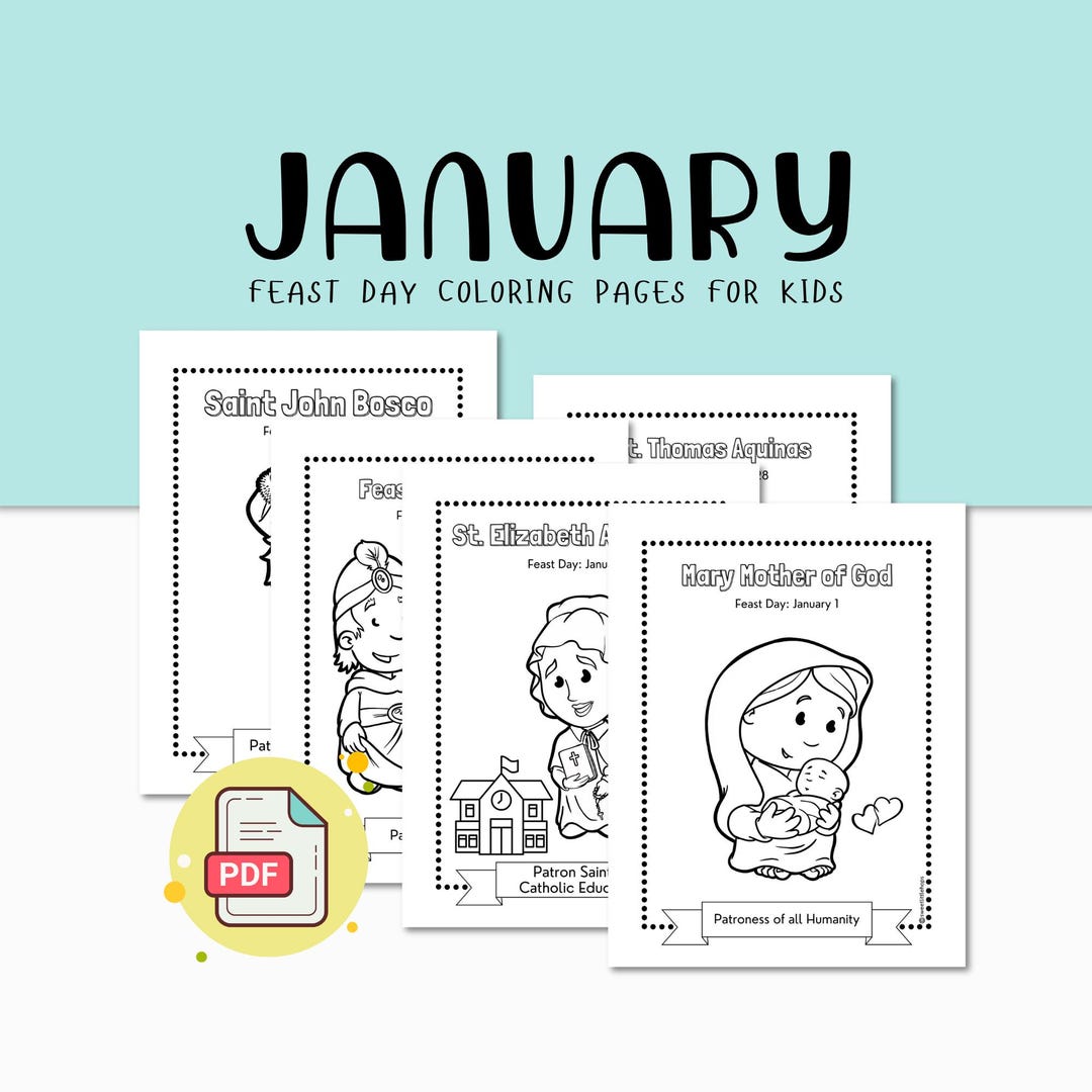 Catholic Coloring Pages for January Feasts | Catholic Education ...