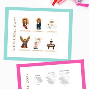 Catholic Prayer Cards for Kids | Catholic Education | Our Father, Hail ...