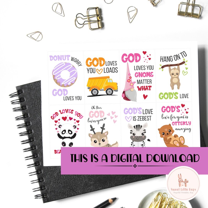 Religious Valentines Day Cards Seasonal Printables God Loves You ...