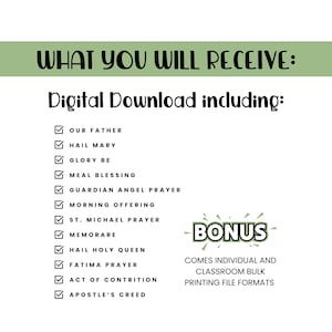 Catholic Prayer Cards for Kids | Catholic Education | Our Father, Hail ...