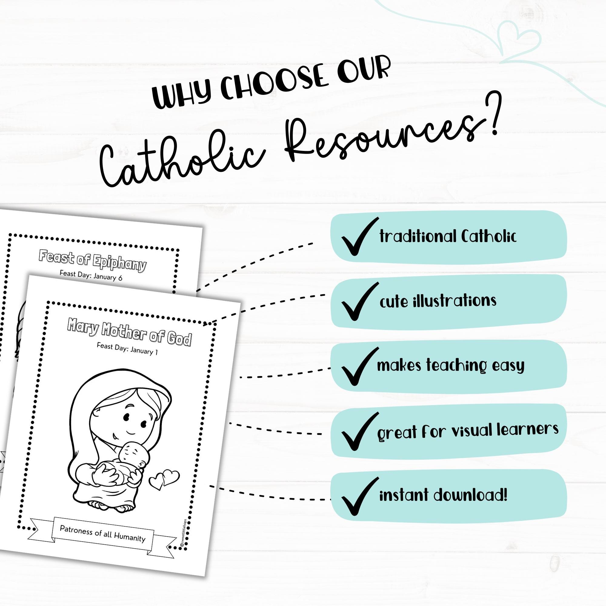 Catholic Coloring Pages for January Feasts | Catholic Education ...