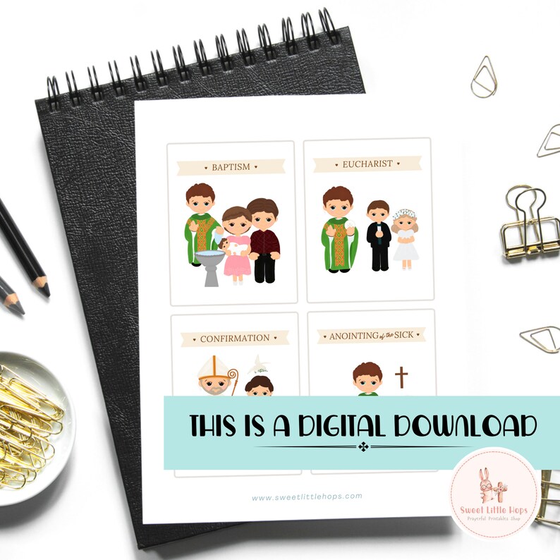 Seven Sacraments Flashcards | Catholic Education Resource (digital File ...