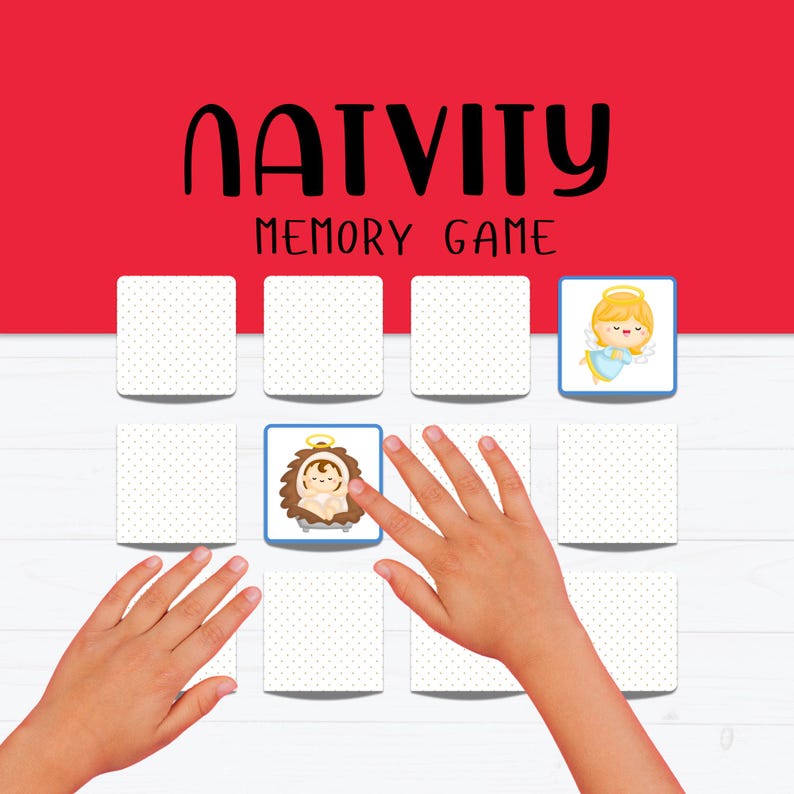 Christmas Nativity Memory Game – Hands-on Learning for Young Children ...
