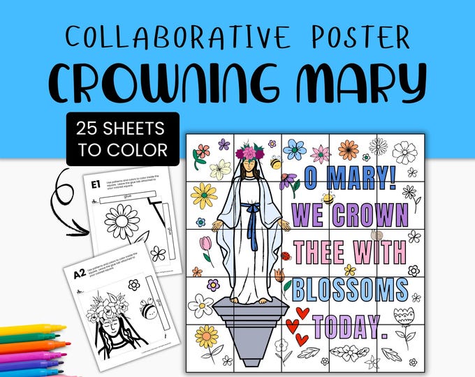 Names of Mary Collaborative Poster | Mother of God - Etsy Canada