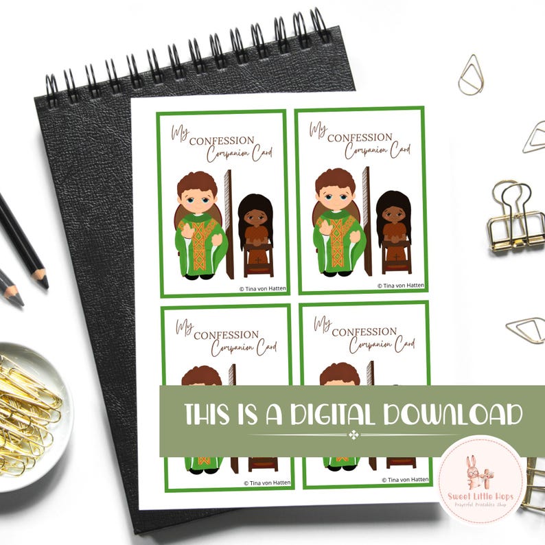Confession Companion Cards for Kids | Catholic Education | Examination ...