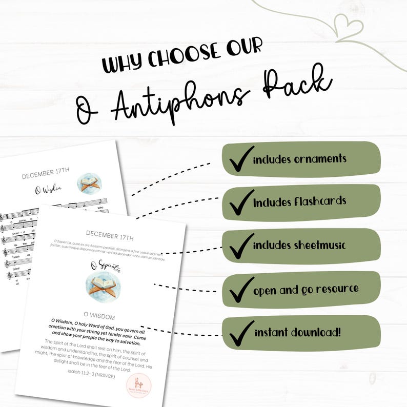 O Antiphons Advent Devotional Pack | Catholic Ornaments & Flashcards ...