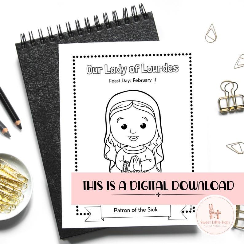 Catholic Coloring Pages | February Saints and Feast Days (digital ...