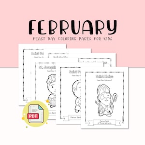 Catholic Coloring Pages for February Feasts | Catholic Education ...