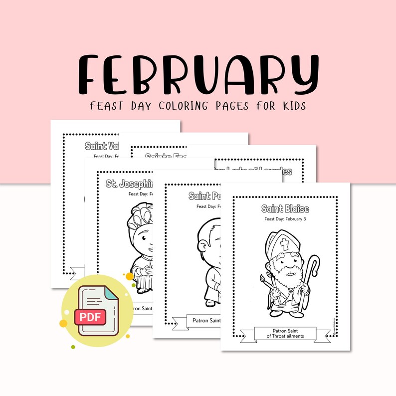 Catholic Coloring Pages for February Feasts | Catholic Education ...