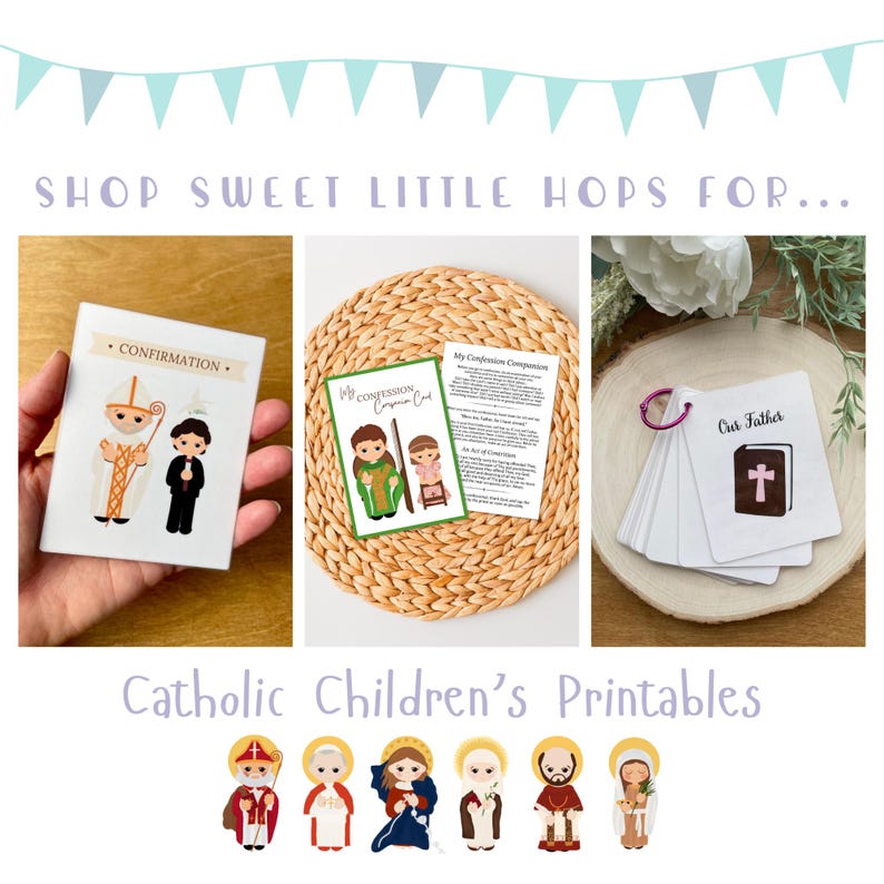 Spanish Catholic Prayer Cards for Kids | First Communion (digital ...