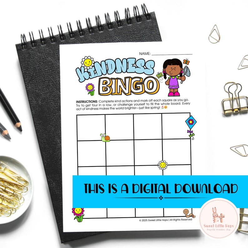 Random Acts of Kindness Bingo Game for Children - Printable Classroom ...