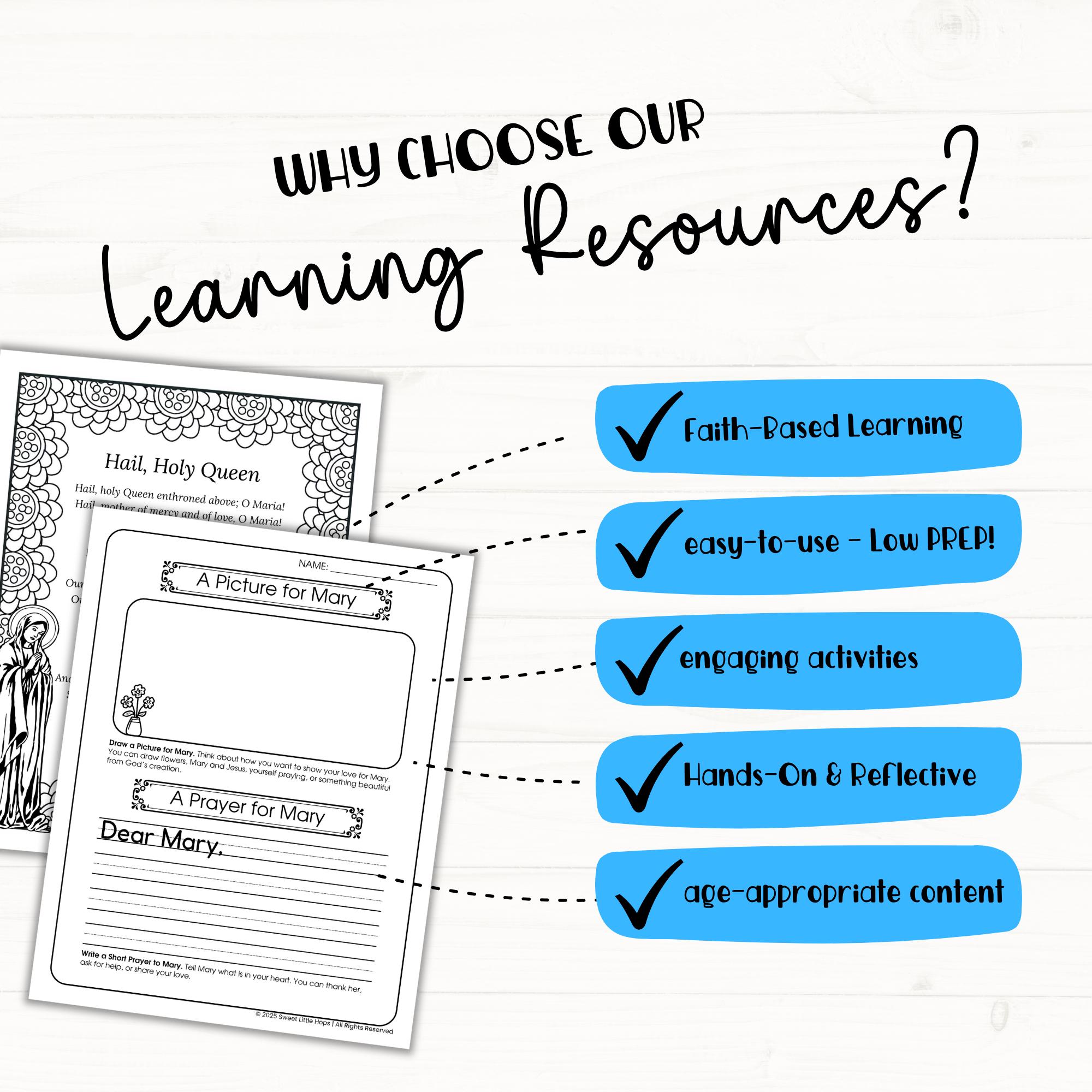 Mary Crowning Activity Pack for Kids | Catholic May Devotion (printable ...