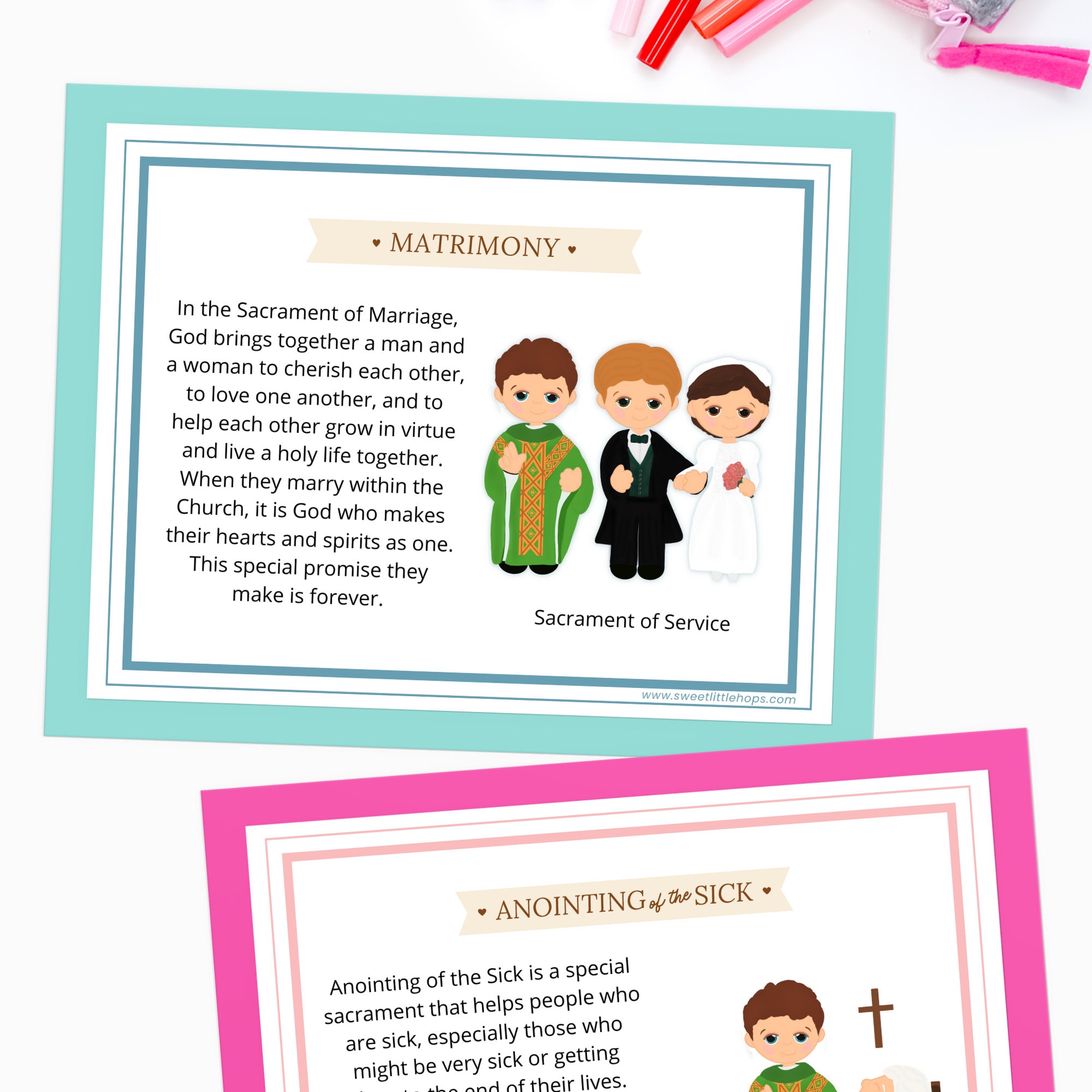 Seven Sacraments Posters for Catholic Kids | Catholic Education ...