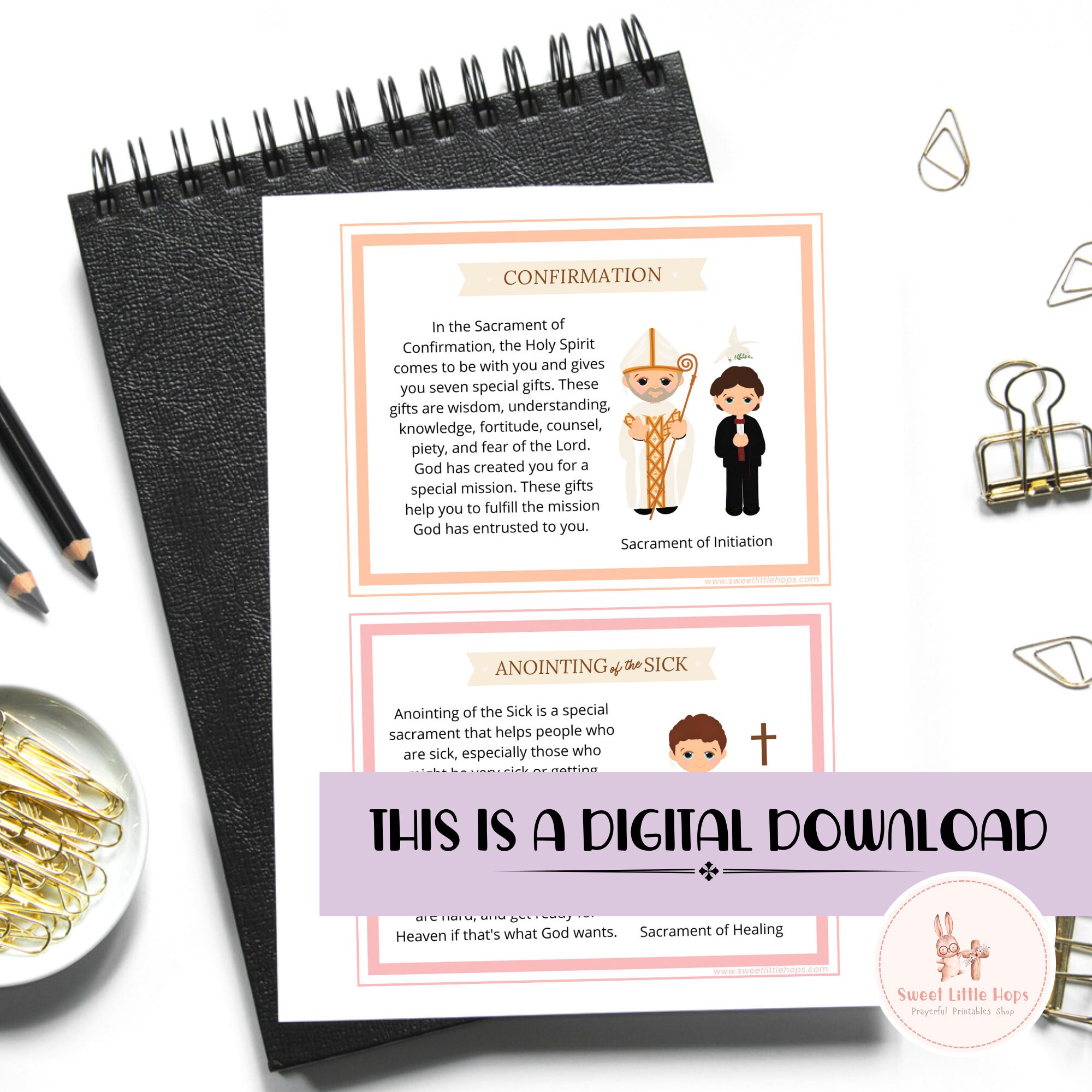 Seven Sacraments Mini-posters for Catholic Kids | Catholic Education ...