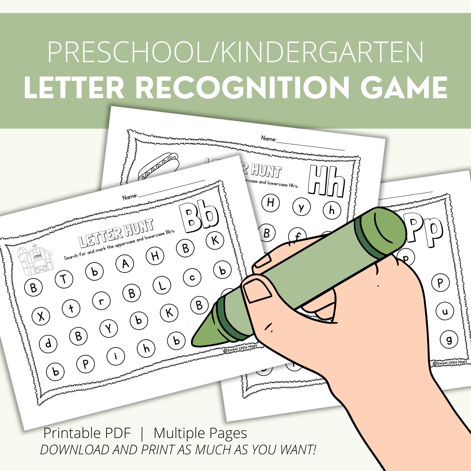 Alphabet Learning Letter Hunt Worksheets Alphabet - Etsy UK