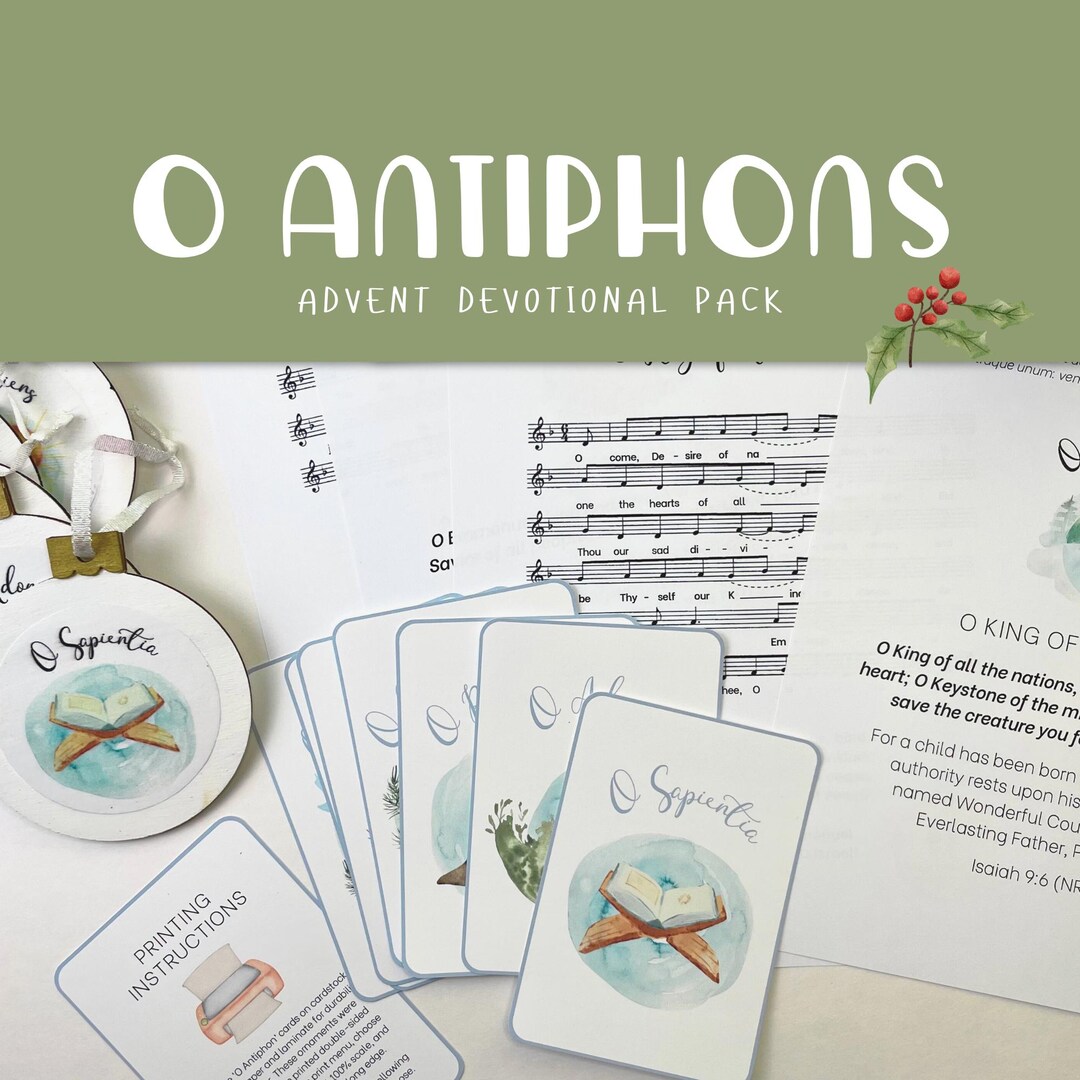 O Antiphons Advent Devotional Pack | Catholic Ornaments & Flashcards ...