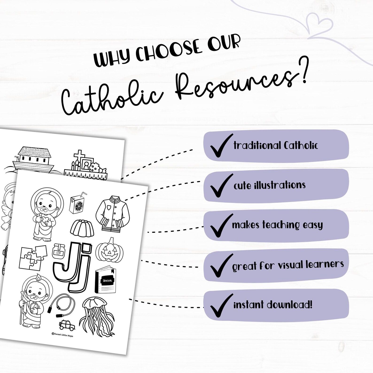 Catholic ABC Coloring Pages for Preschool | Catholic Preschool Letter ...