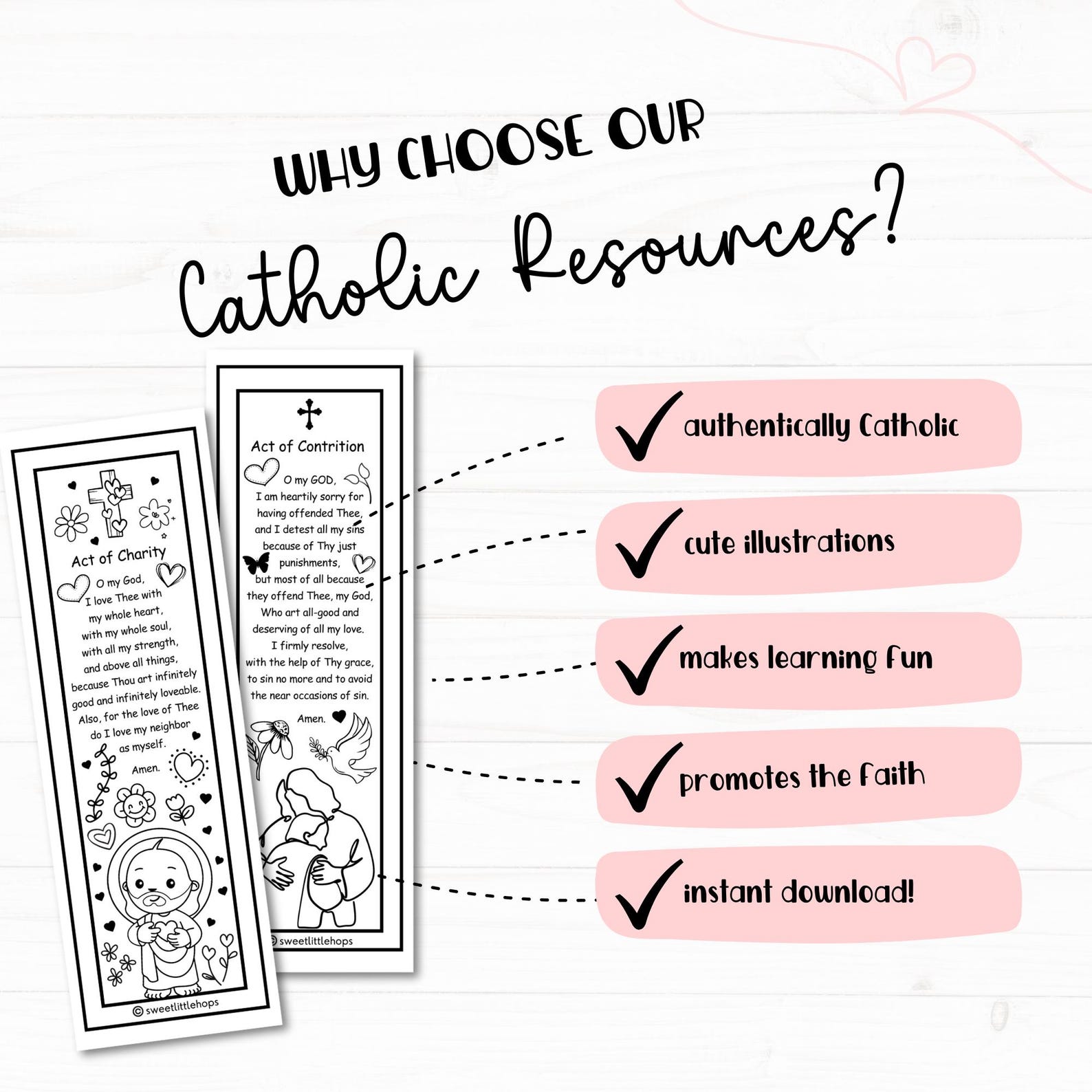 Catholic Coloring Bookmarks for Children | Catholic Religious Education ...