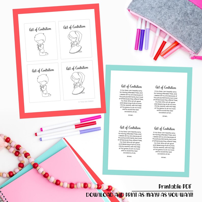 Act of Contrition Poster | Catholic Education | Act of Contrition ...