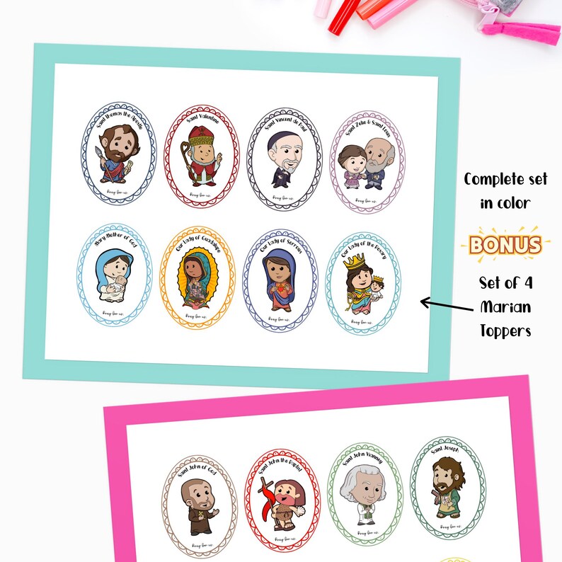 All Saints Day Cupcake Toppers | Catholic Party Decorations (digital ...