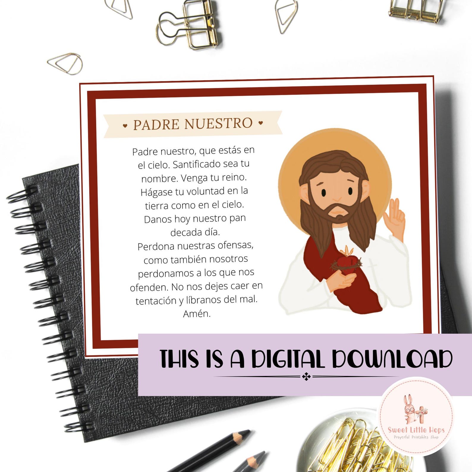 Spanish Catholic Prayer Posters for Children | Religious Education ...