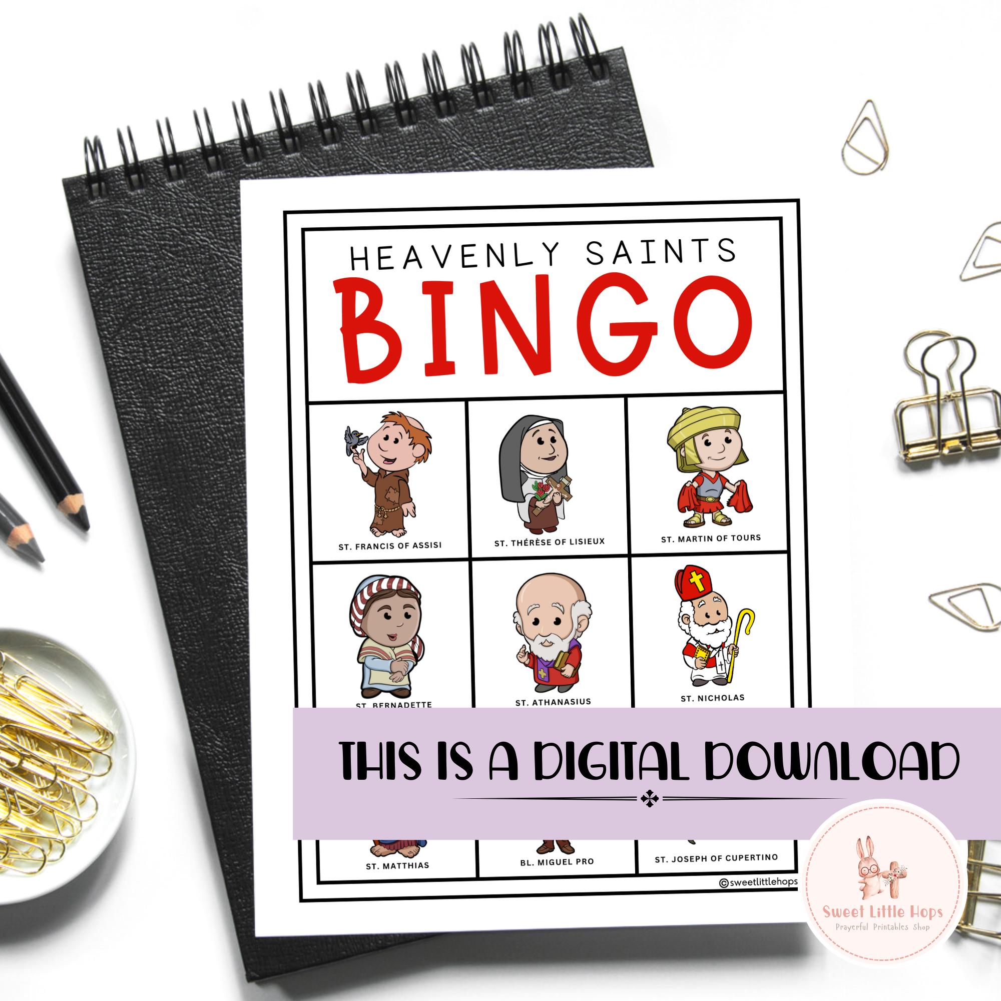 All Saints Day Bingo Game | Catholic Education | Catholic Homeschool ...