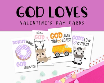 Christian Valentines Day Cards | Seasonal Printables | God Loves You ...