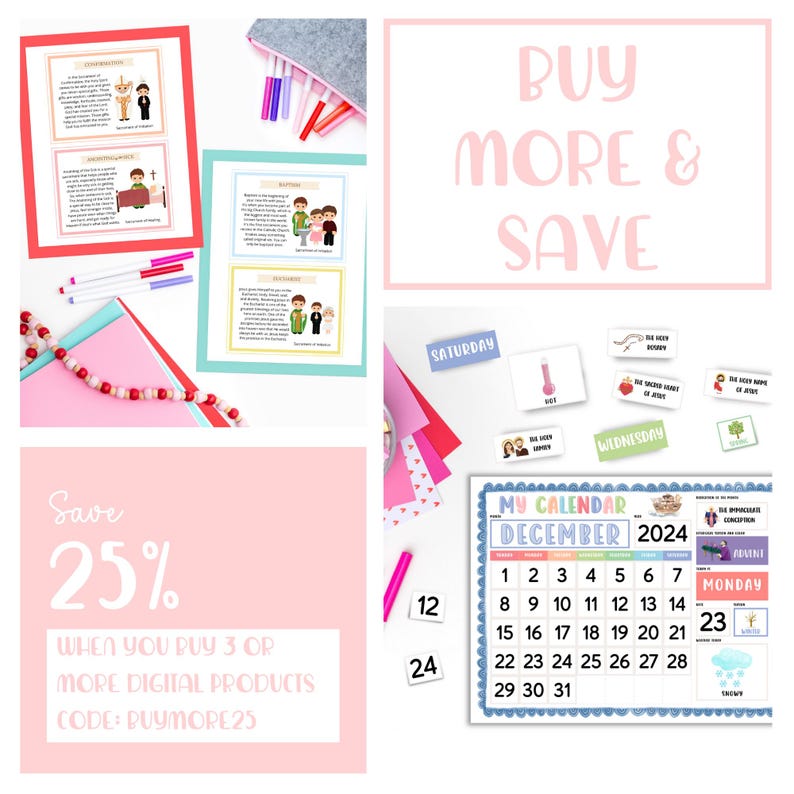 Catholic Coloring Bookmarks for Kids | Prayers, Jesus, Mary (digital ...