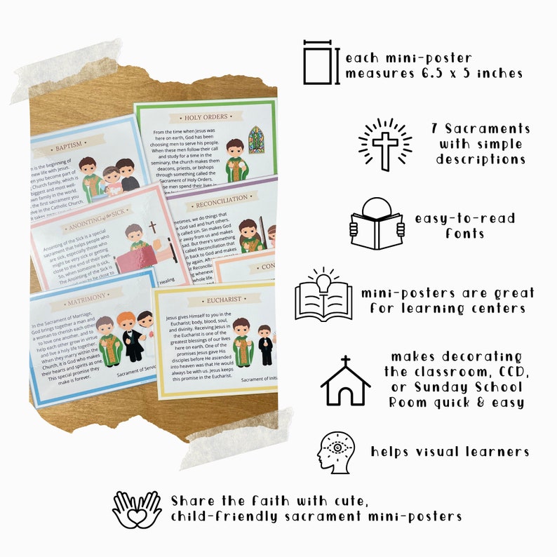 Seven Sacraments Mini-posters | Catholic Education Resource (digital ...