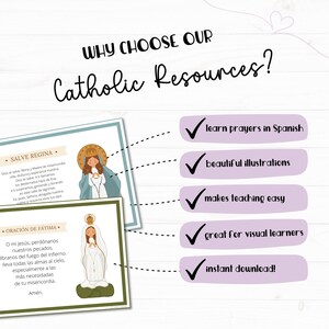 Spanish Catholic Prayer Posters for Children | Religious Education ...